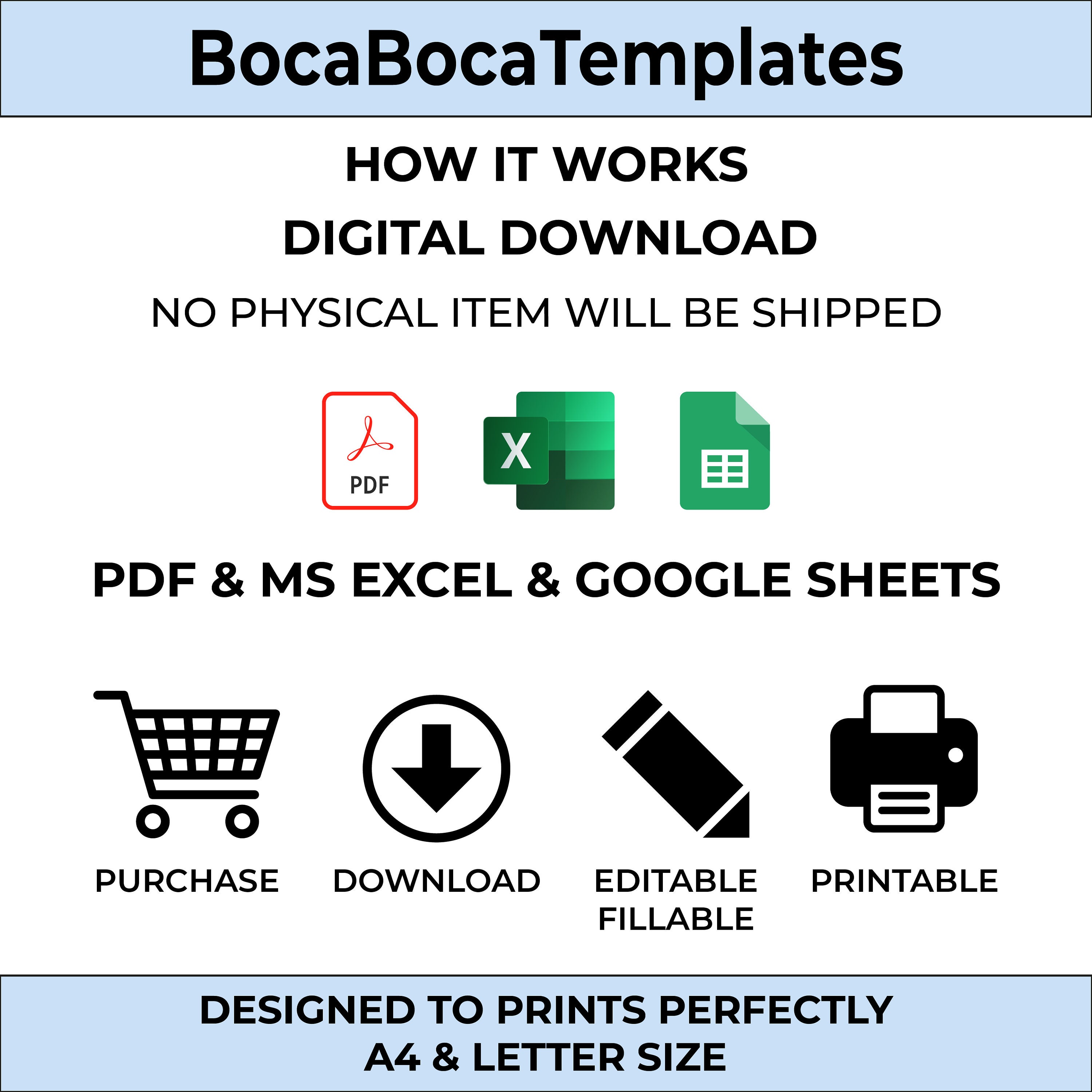 PDF Printable Editable Fillable Subscription Tracker Printable. Rainbow ...