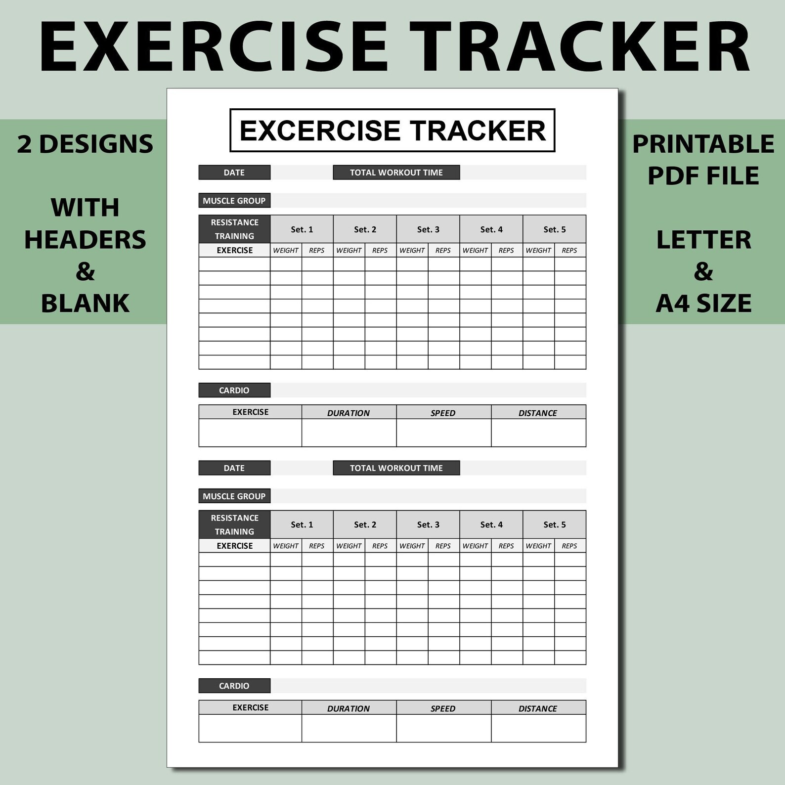 Exercise Tracker,workout Tracker,75 Soft Challenge,fitness Log,workbook ...