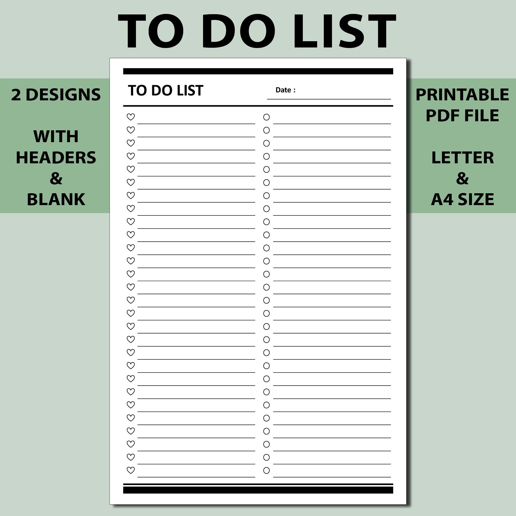 Printable to Do List Organizer,to Do List Tracking,monthly to Do List ...