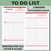 Printable to Do List Planner,to Do List Tracker,to Do List Binder,to Do ...