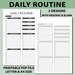 Printable Daily Routine, Daily Planner,happy Planner,daily Checklist ...