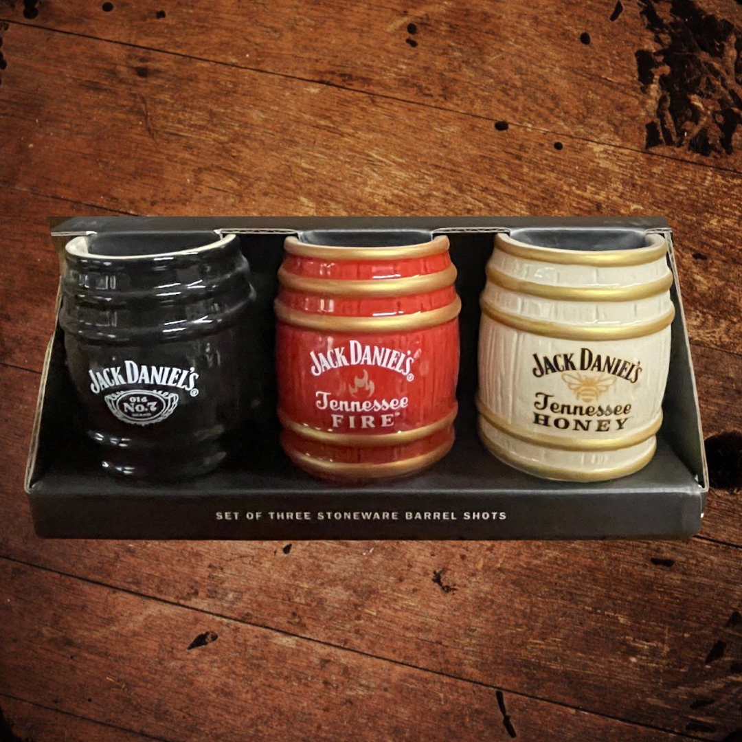 Jack Daniel’s Stoneware Shot Glass Trio - Etsy