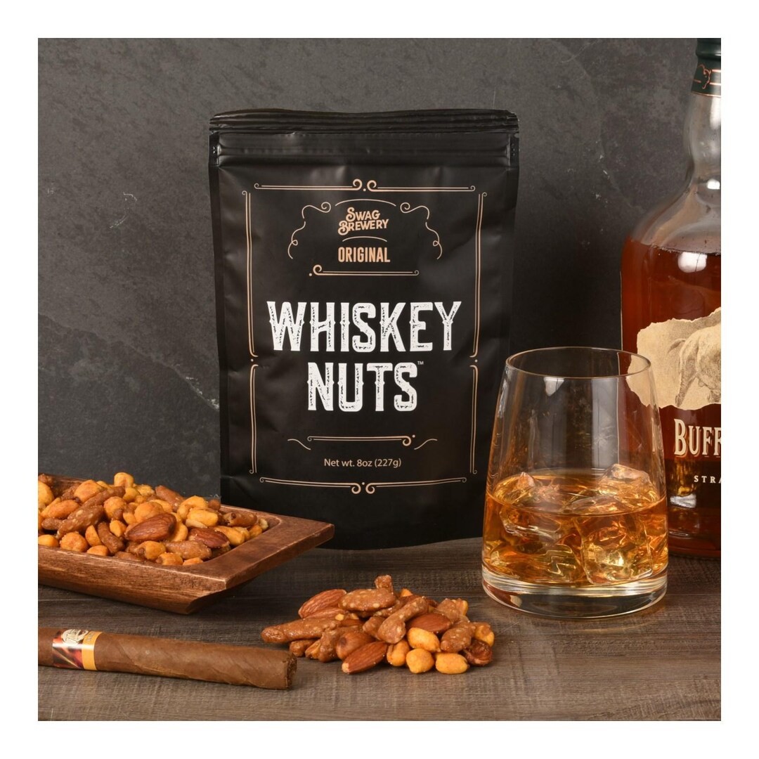 Swag Brewery Original Whiskey Nuts 8 Ounce Bag - Etsy