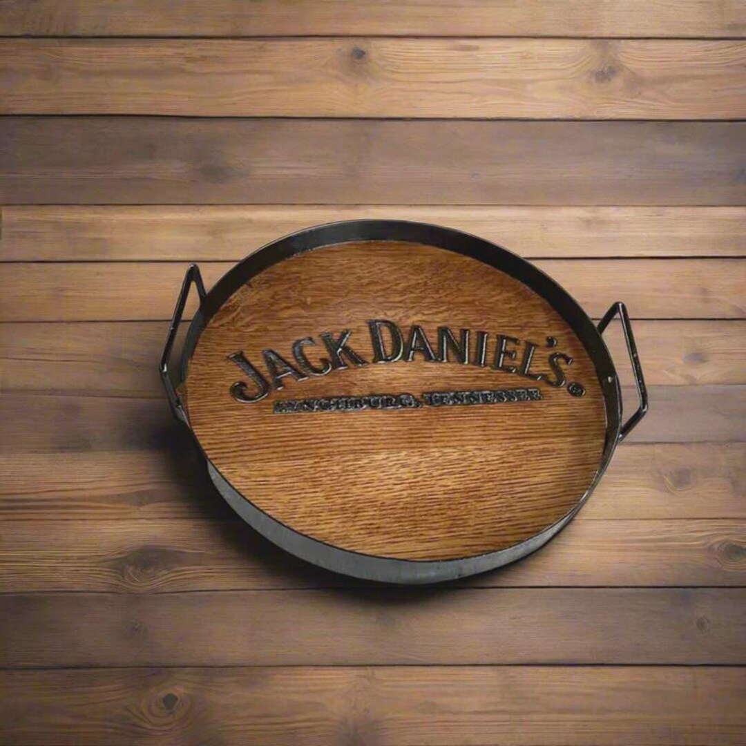 Jack Daniel’s Barrel Wood Tray - Etsy