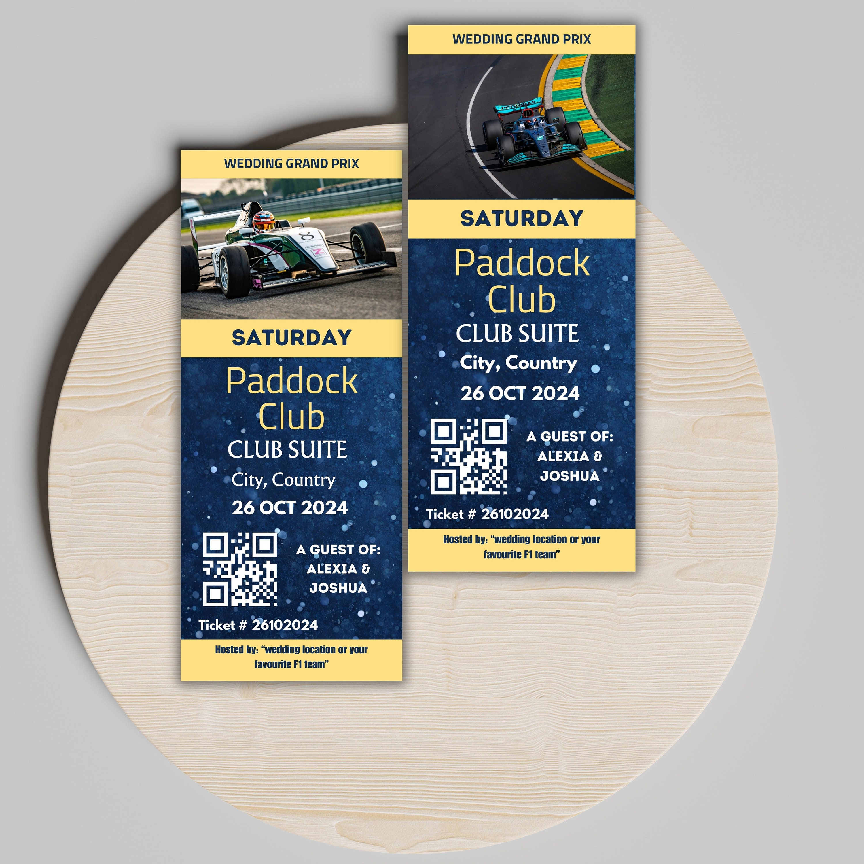 Custom Formula 1 Racing Wedding Invite, Personalized Printable Download ...