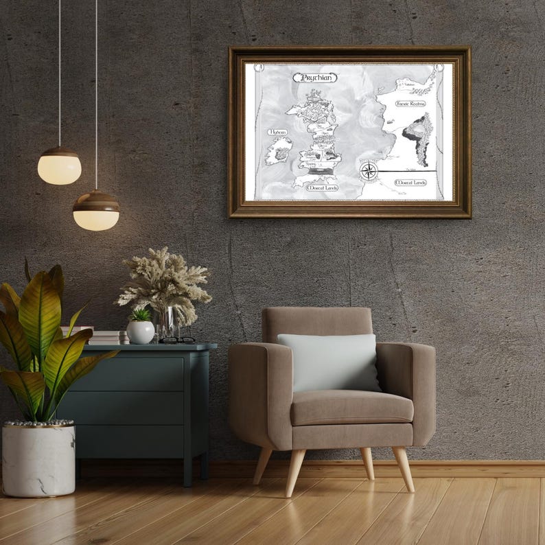 ACOTAR World Map Digital Poster 4k Acotar A Court of Thorns and Roses ...