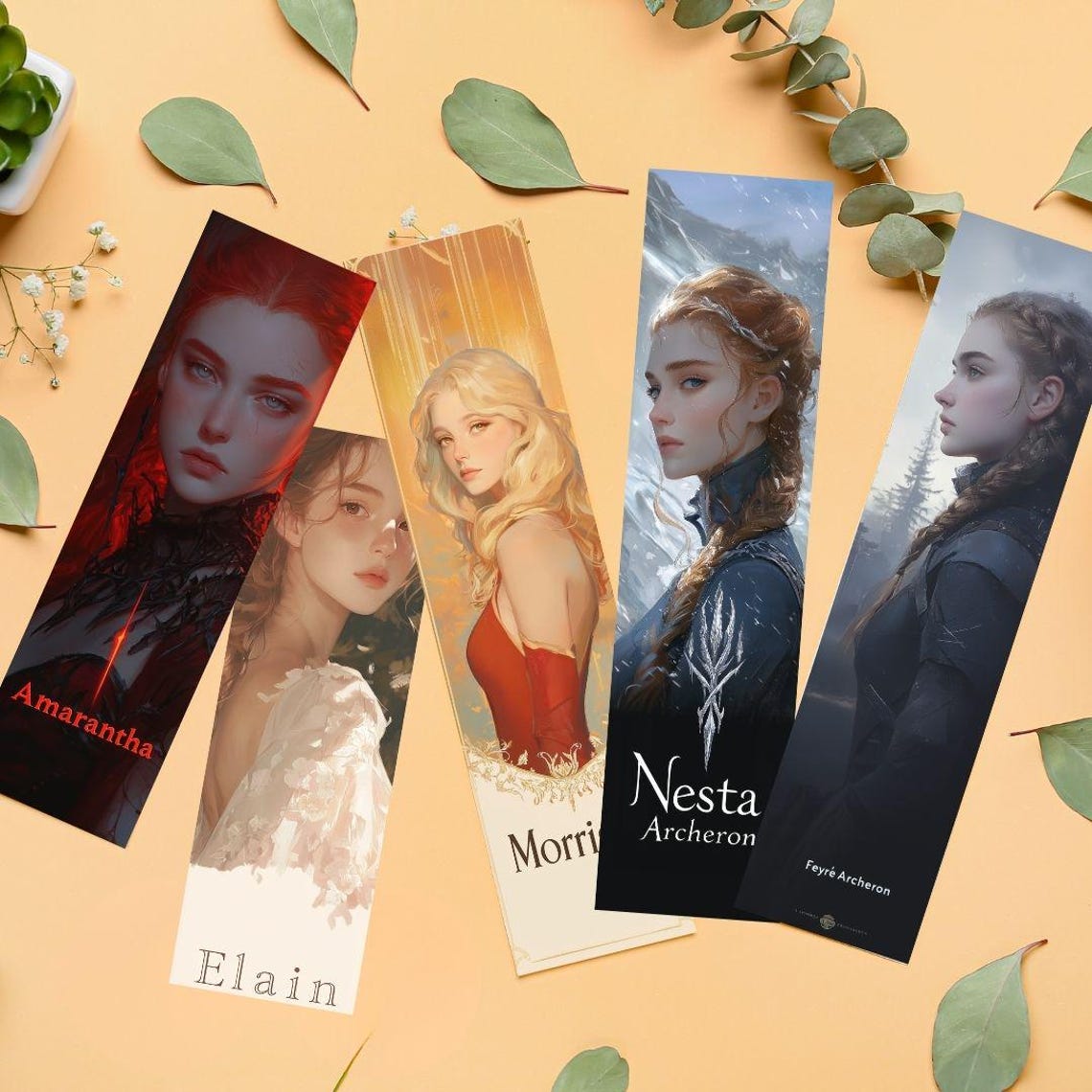 ACOTAR Character Bookmarks: Prythian Collection (digital Download) - Etsy