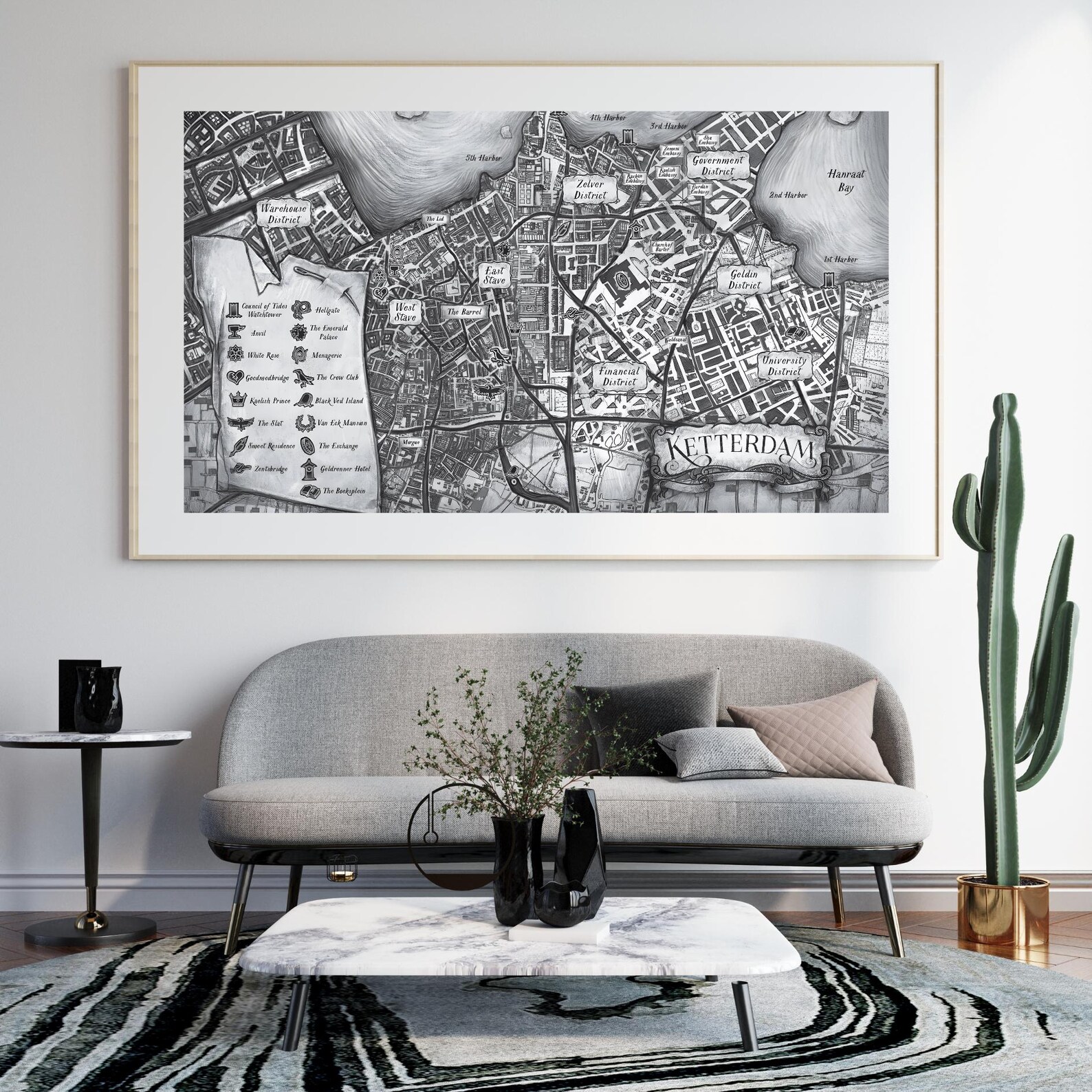 Ketterdam Map Print: Grishaverse, Six of Crows (digital File) - Etsy