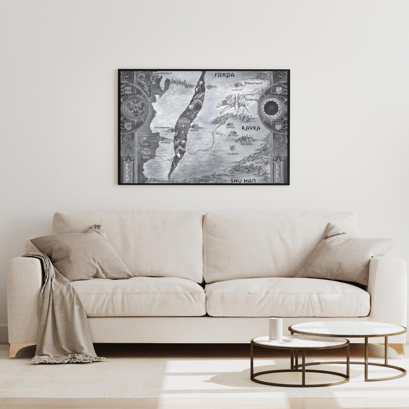 Ravka Map Art Print: Grishaverse Shadow and Bone (digital Poster) - Etsy