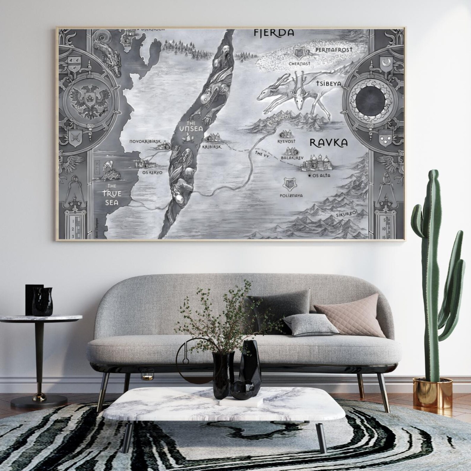 Ravka Map Art Print: Grishaverse Shadow and Bone (digital Poster) - Etsy