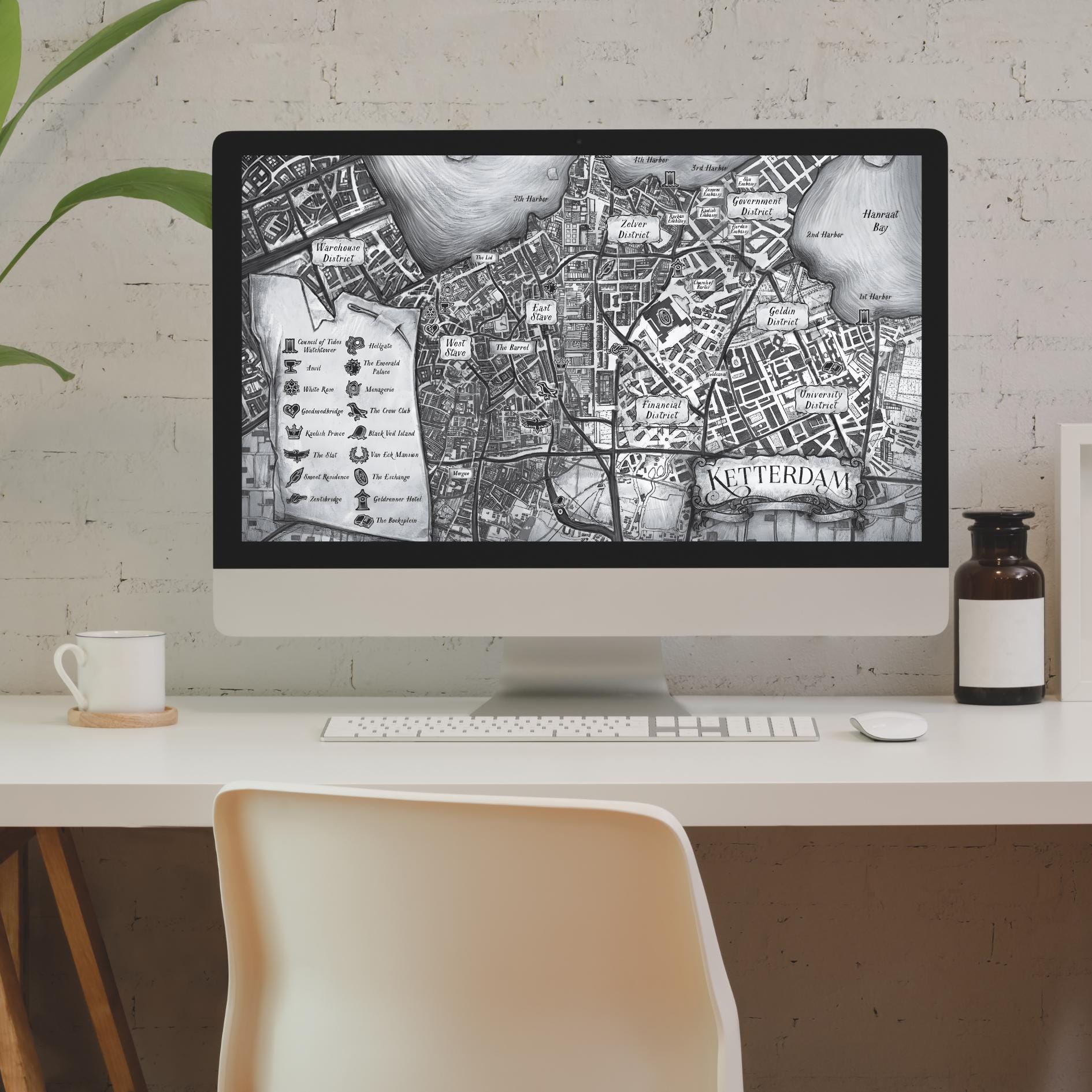 Ketterdam Map Print: Grishaverse, Six of Crows (digital File) - Etsy