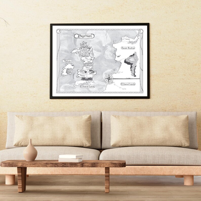 ACOTAR World Map Digital Poster 4k Acotar A Court of Thorns and Roses ...
