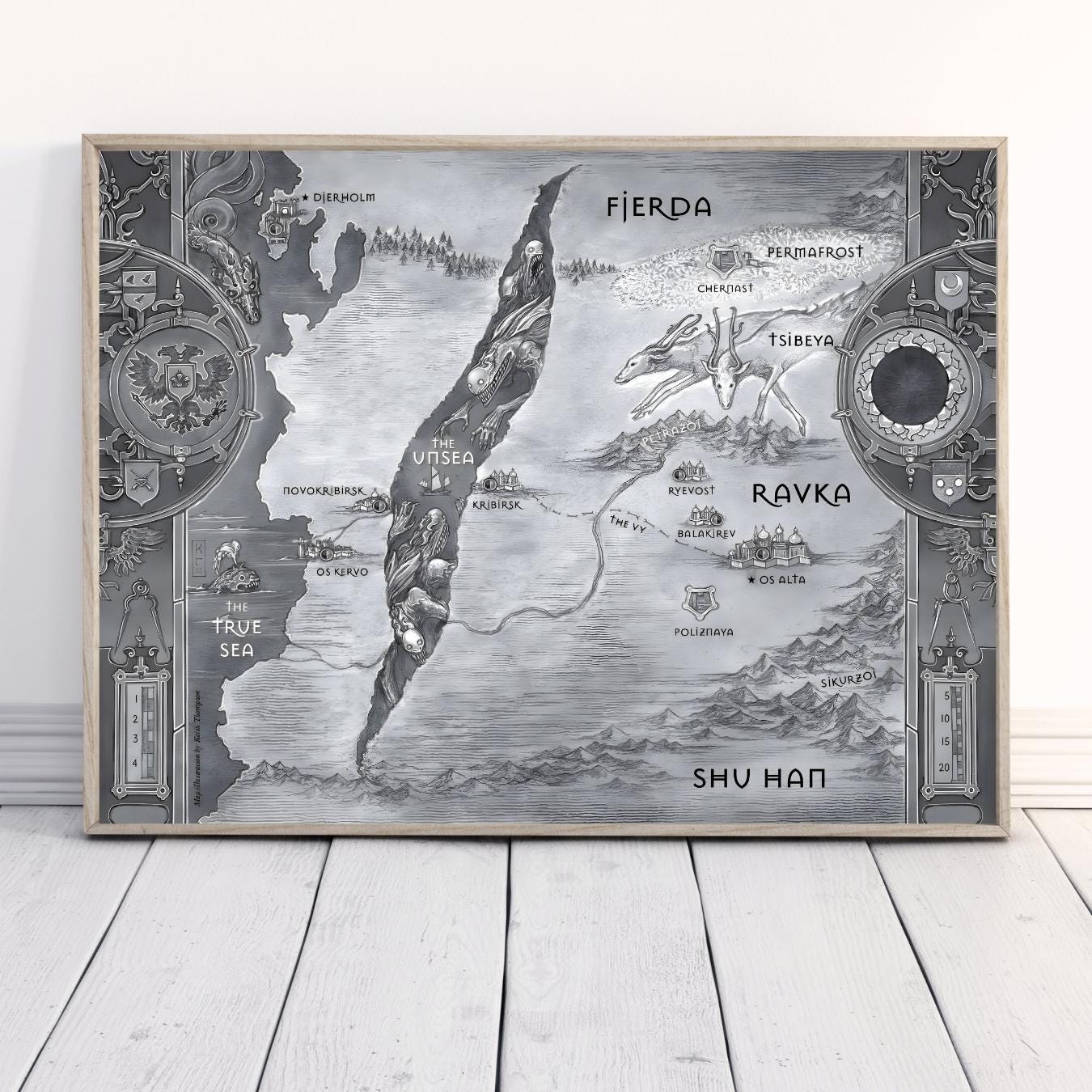 Ravka Map Art Print: Grishaverse Shadow and Bone (digital Poster) - Etsy