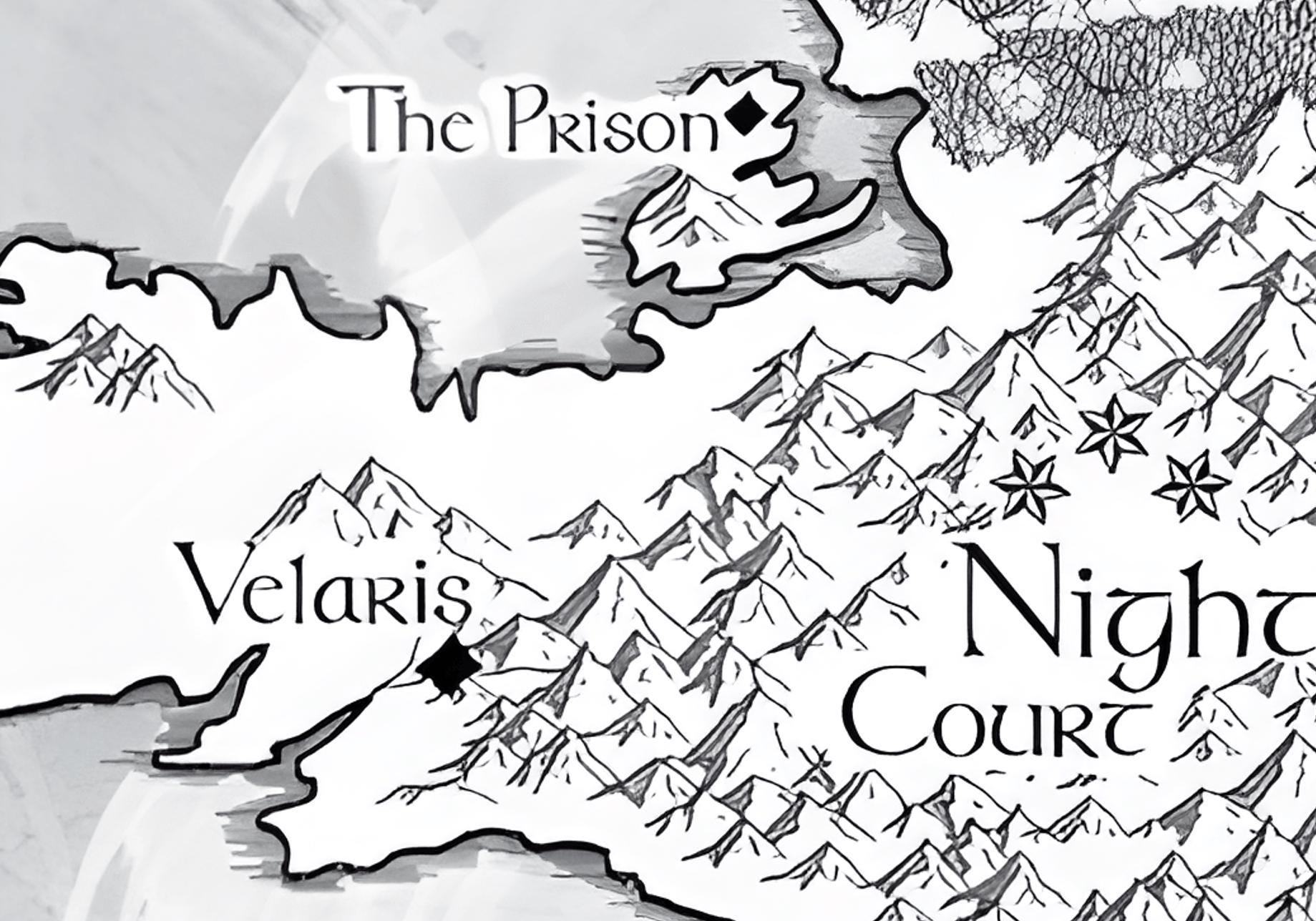 ACOTAR World Map Digital Poster 4k Acotar A Court of Thorns and Roses ...