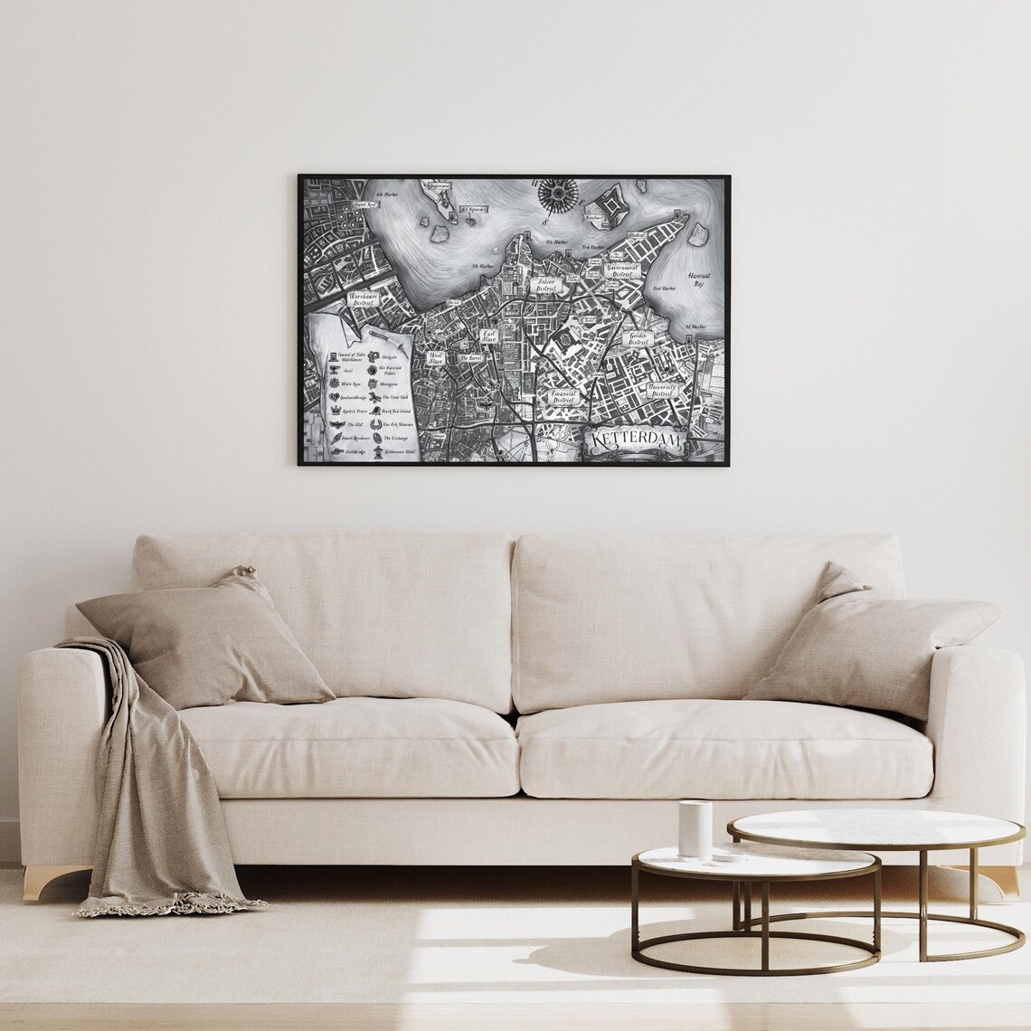 Ketterdam Map Print: Grishaverse, Six of Crows (digital File) - Etsy