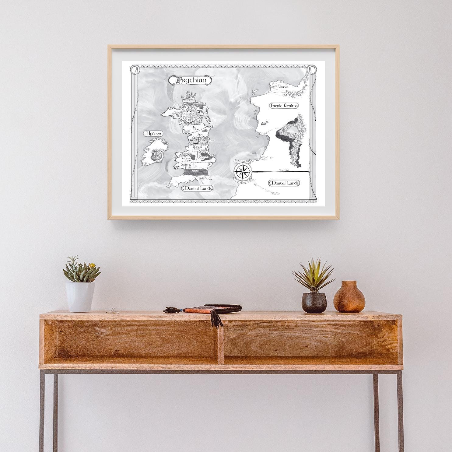 ACOTAR Prythian Map Poster: A Court of Thorns and Roses World (digital ...