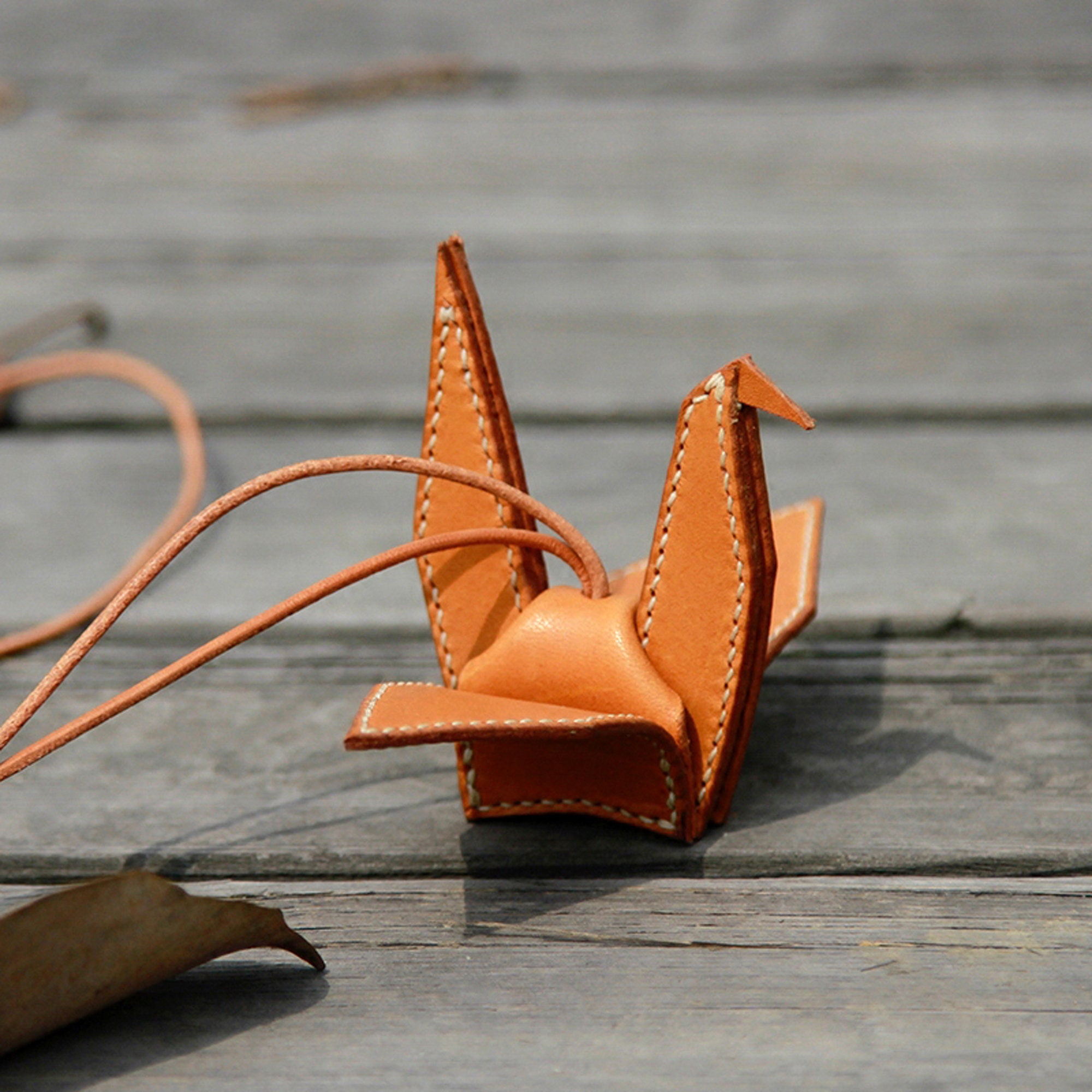 DIY Leather Origami Crane, PDF Pattern for Leather Crane, Hanging ...