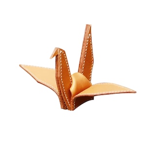 DIY Leather Origami Crane, PDF Pattern for Leather Crane, Hanging ...