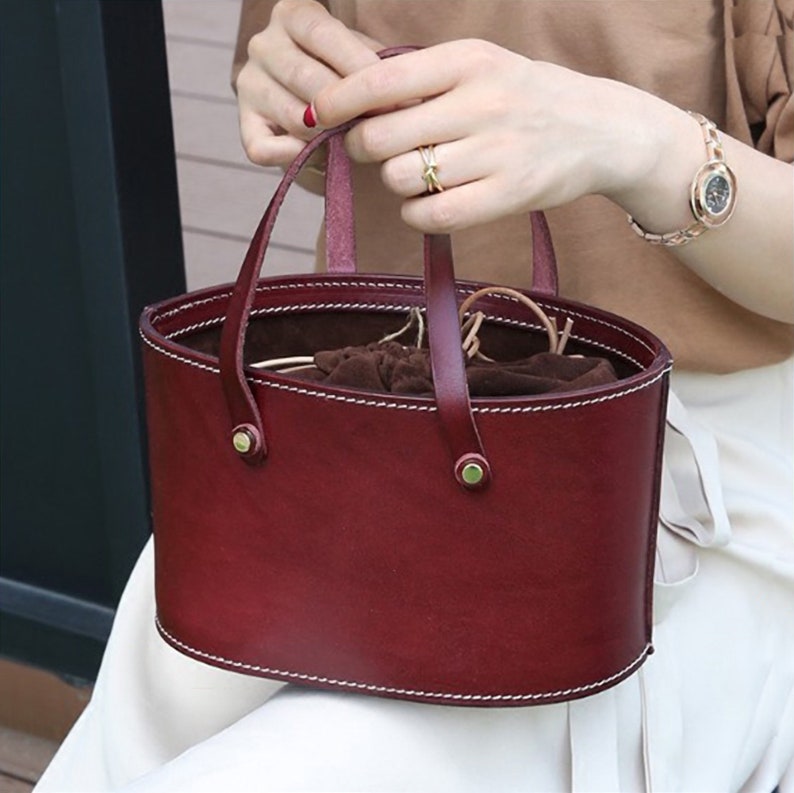 Leather Bucket Bag PDF Pattern Tote Bag Pattern Bucket Tote - Etsy