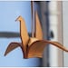 DIY Leather Origami Crane, PDF Pattern for Leather Crane, Hanging ...