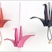 DIY Leather Origami Crane, PDF Pattern for Leather Crane, Hanging ...