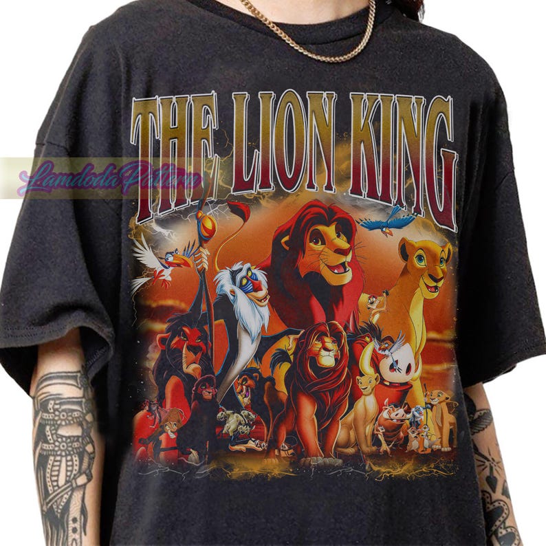 Limited the Lion King 90s Bootleg Vintage T-shirt, Retro the Lion King ...