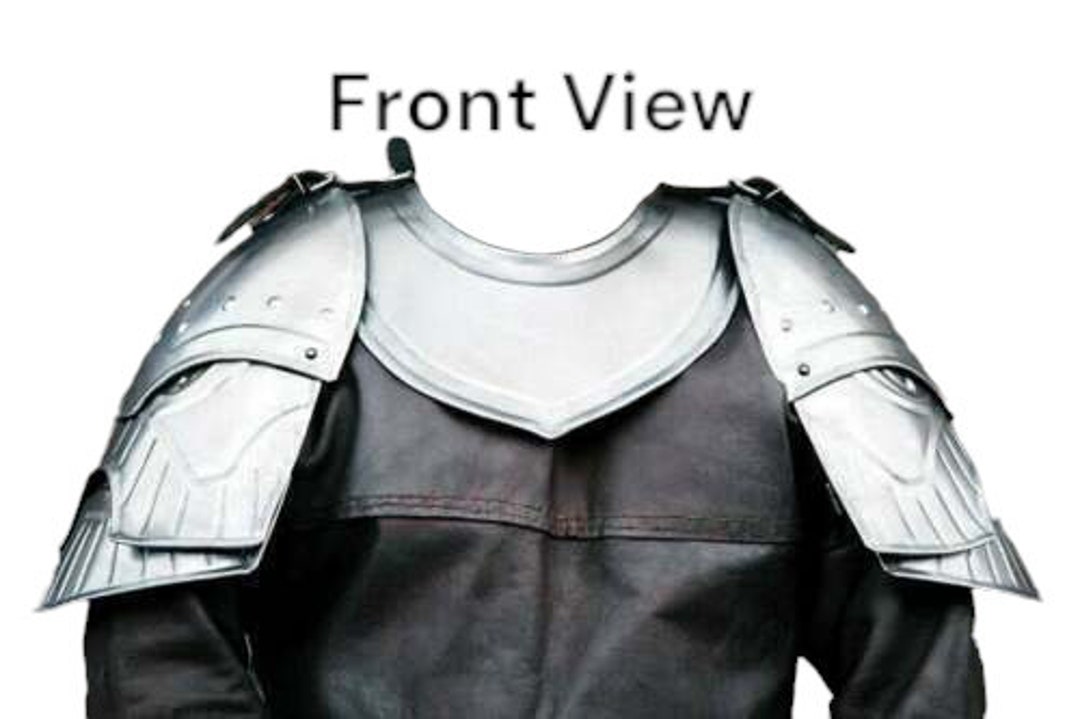 Medieval Dwarf Armor Shoulder Pair of Pauldrons and Metal - Etsy