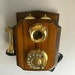 Reproduction Wooden Retro Rotary Dial Mechanical Bell Wall Mount ...