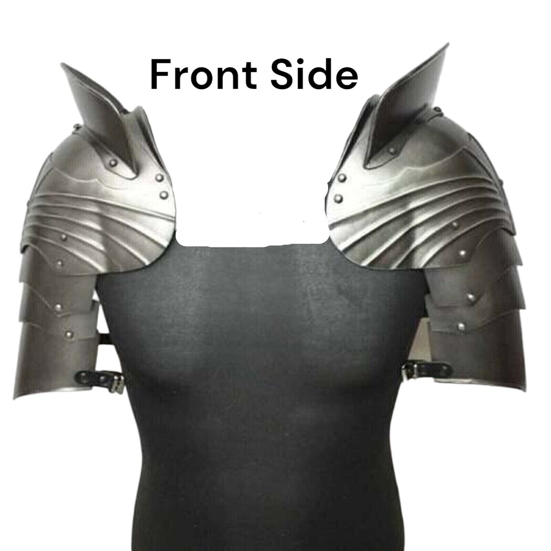 Medieval SCA Gorged Pauldrons Armor Pair of Shoulder Steel LARP ...