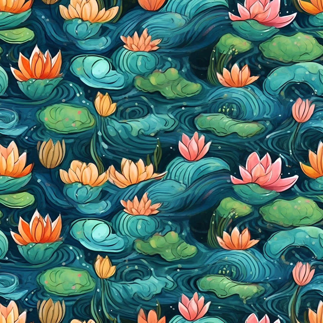 Hand-painted Floral Patterns: Vibrant Seamless Designs for - Etsy