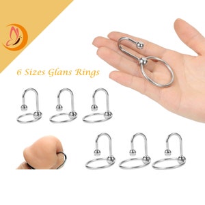 Glans Ring with Sperm Plug Stainless Steel C-shaped Urethral - Etsy 日本