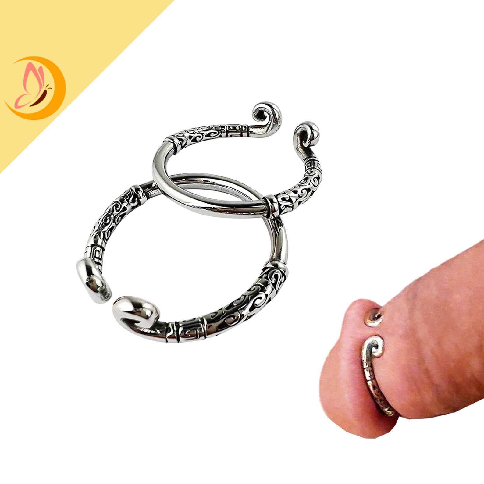 Medieval Crown Glans Ring Stainless Steel Cock Ring Penis Ring With Massage Head Beginner