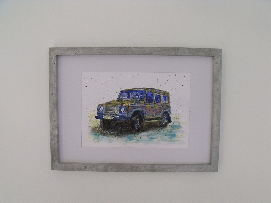 Land Rover Defender 110 Watercolour - Etsy