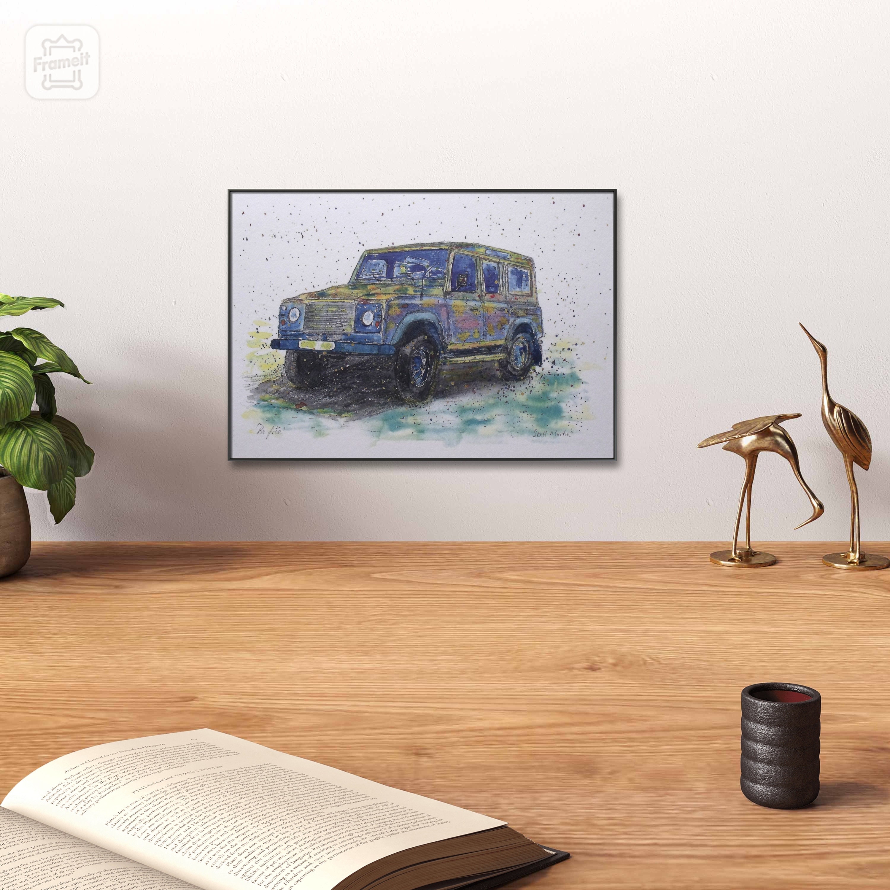 Land Rover Defender 110 Watercolour - Etsy