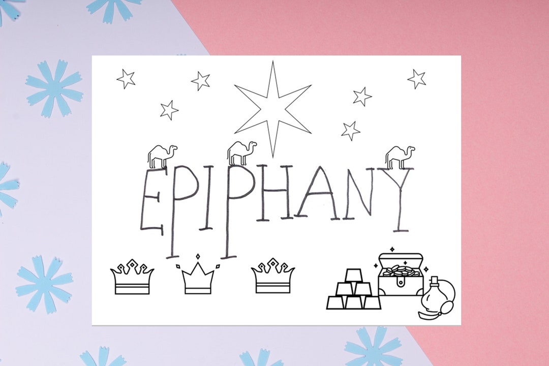 Epiphany Coloring Page | Printable Digital Download | Sunday School ...