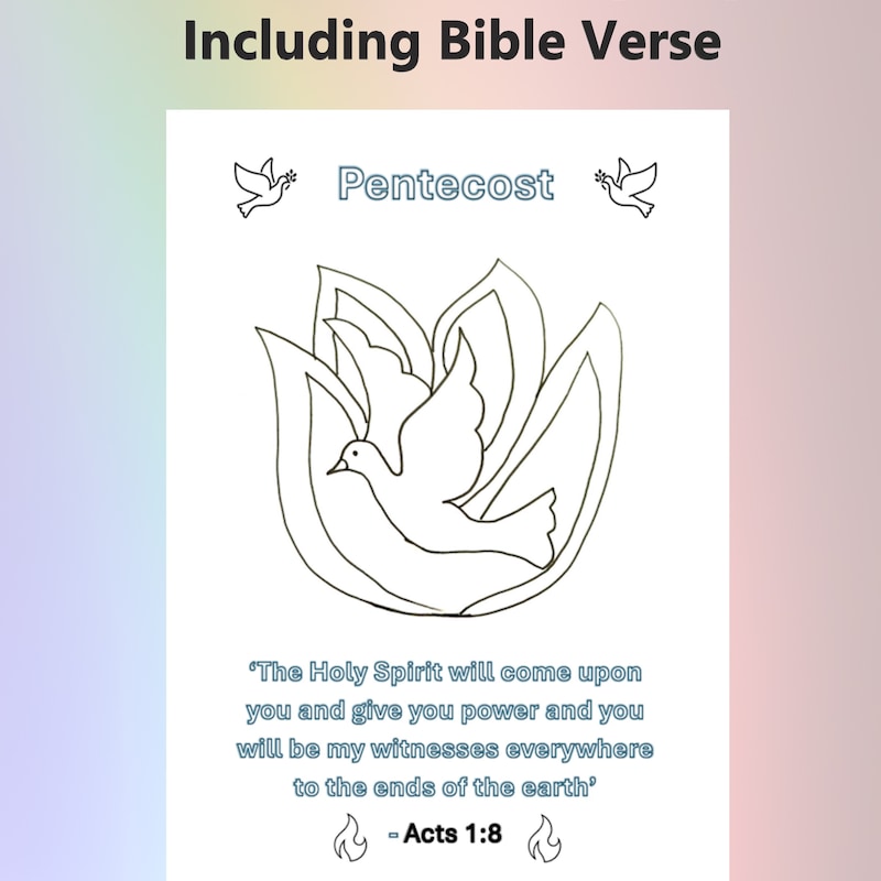 Pentecost Flame Craft - Etsy