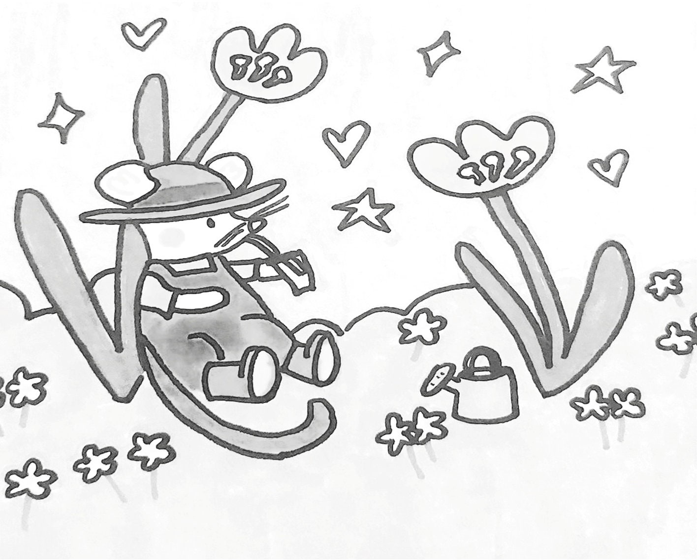 Harvest Mouse Coloring Page Printable Digital Download - Etsy