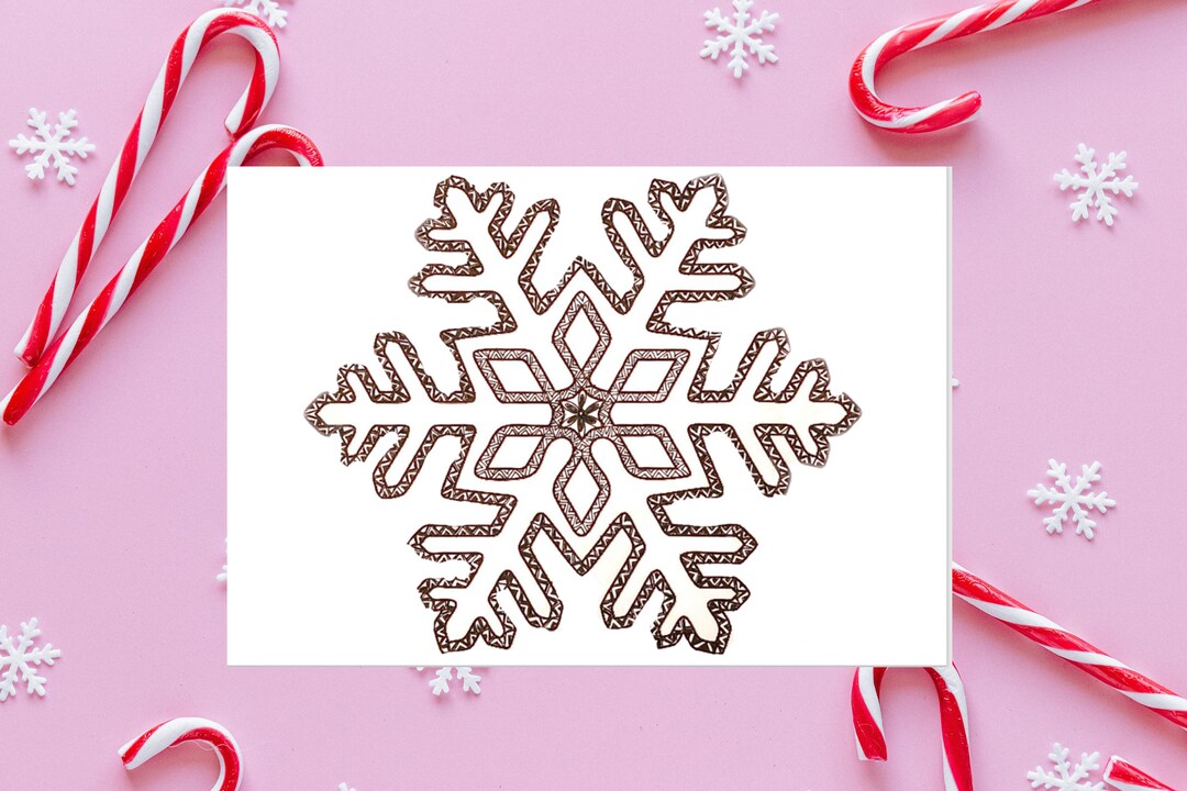 Snowflake Coloring Page Printable Digital Download Sunday School Bible ...