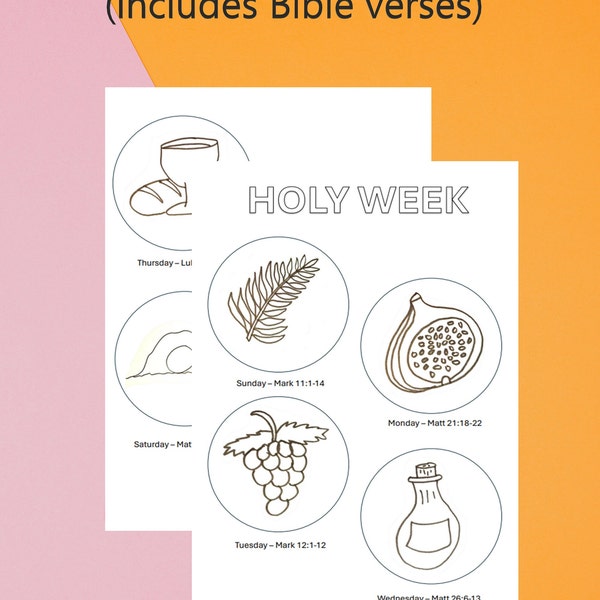 Lent Coloring Sheets - Etsy