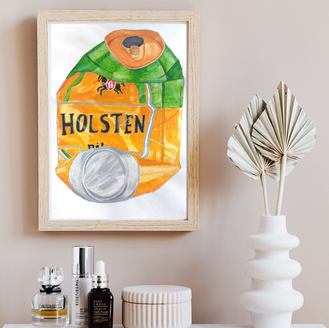 Cider Can Still Life A4 Wall Art Print Unframed Mixed Media Hand Drawn ...