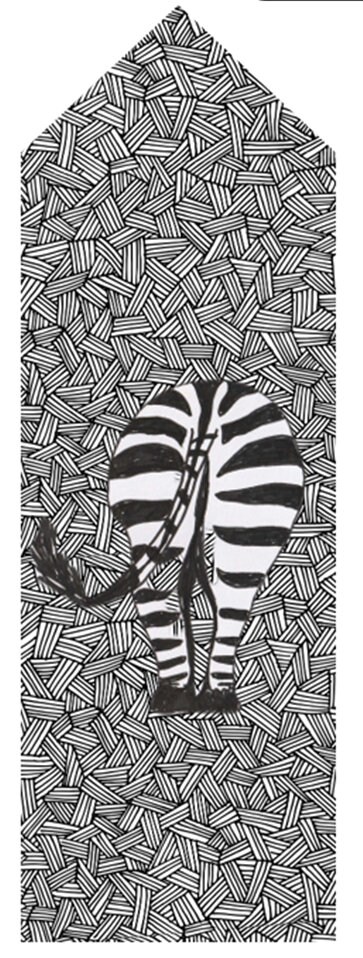 Zebra Printable Bookmark | Digital Download | Children's Craft | Kid's ...