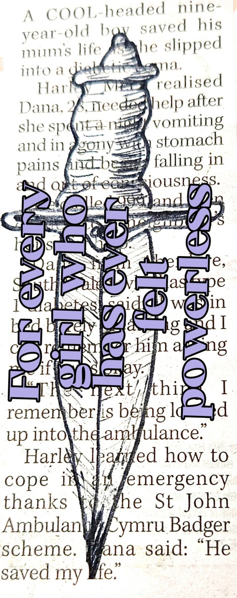 Powerless Inspired Vinyl Sticker Pack Book Quotes Hand-drawn Fan Art ...