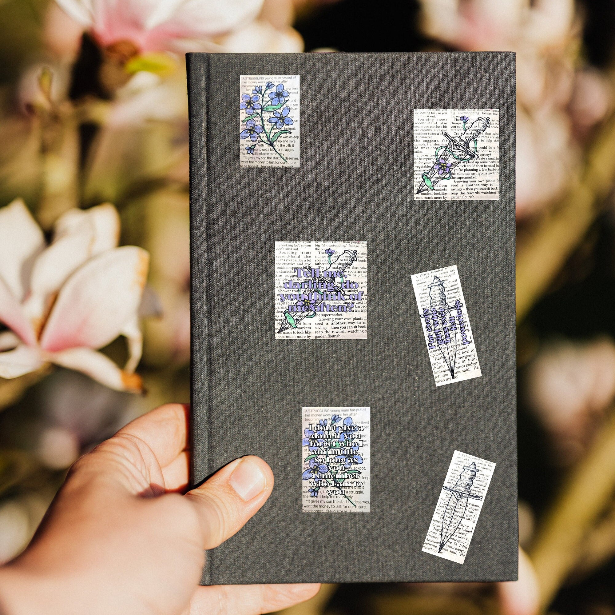 Powerless Inspired Vinyl Sticker Pack Book Quotes Hand-drawn Fan Art ...