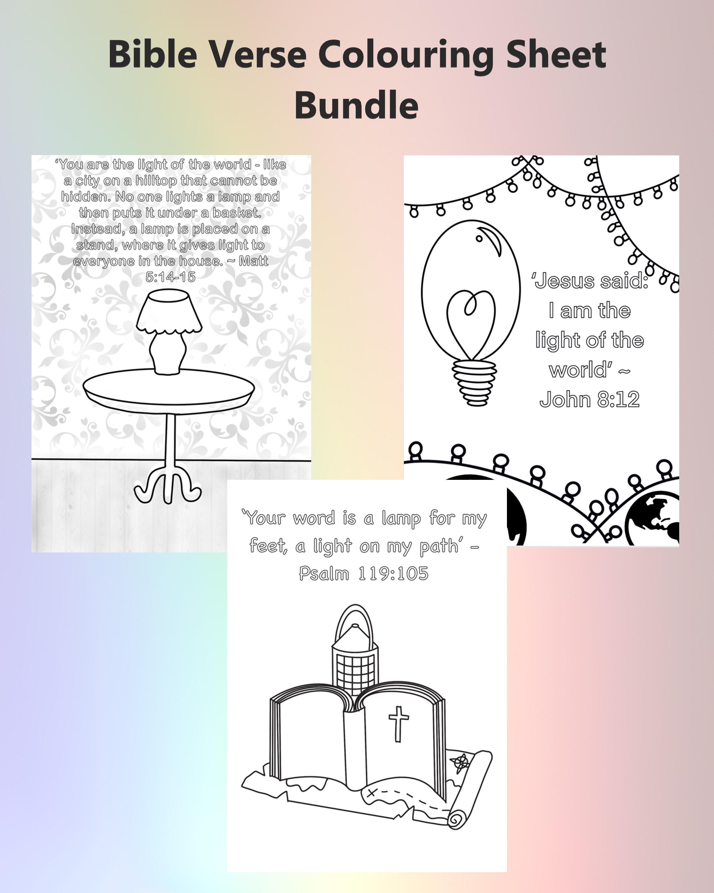 John 3:16 Holy Week Colouring Page | Sunday School Coloring Church ...