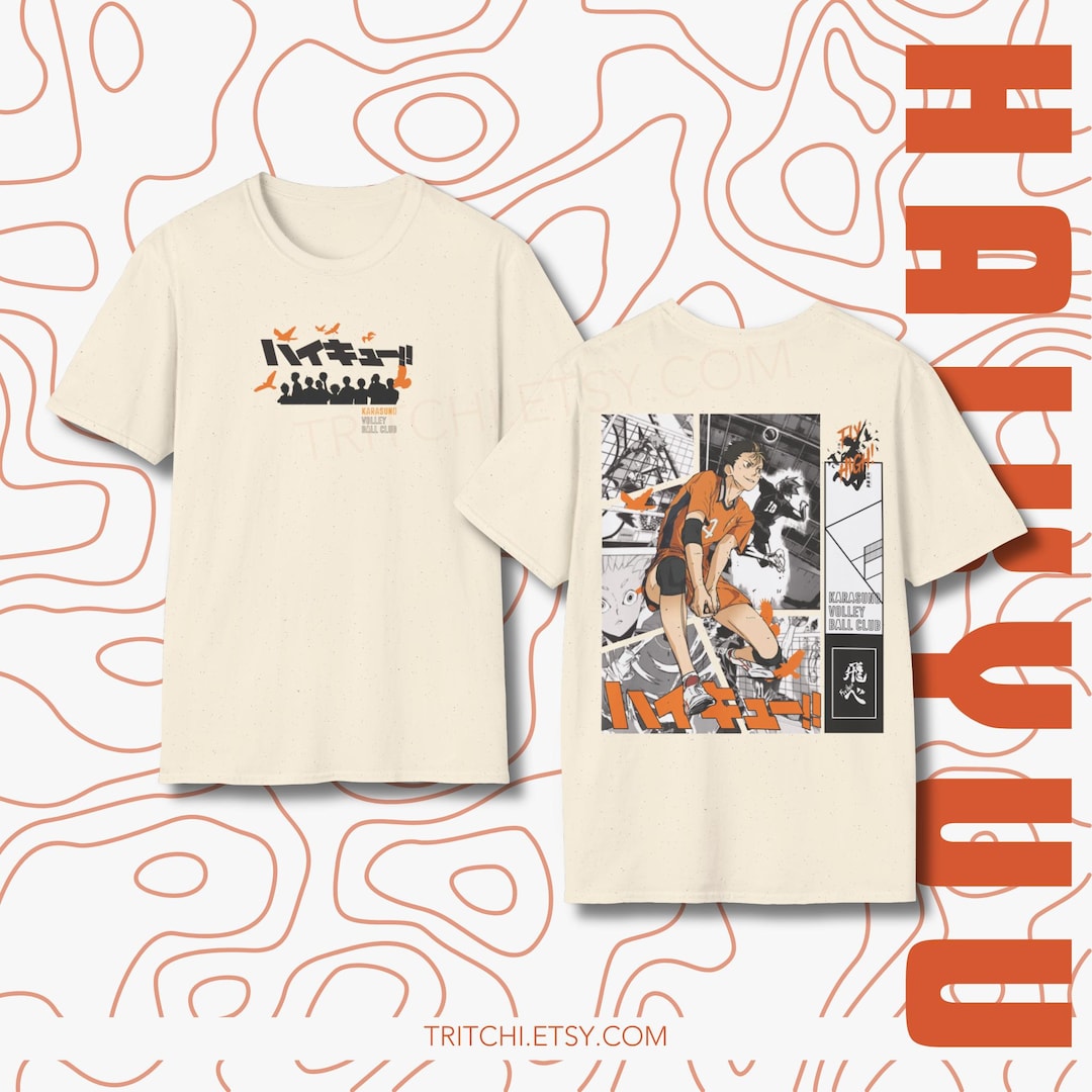 Haikyuu Karasuno Crow Squad T-shirt: Anime Volleyball Design - Etsy