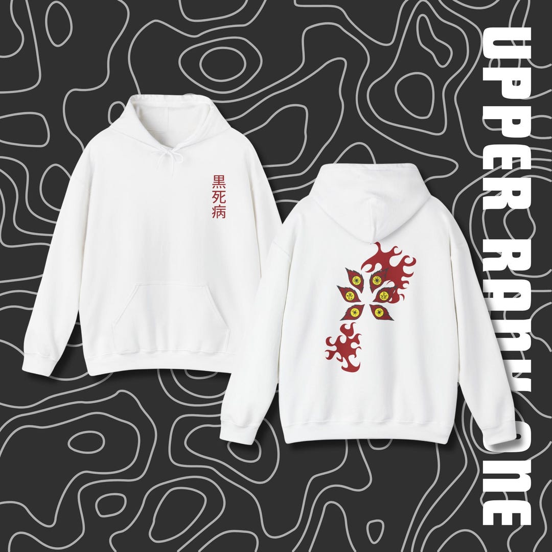 Kokushibo Design Hoodies Demon Hunter Hooded Sweater Upper Moon One ...