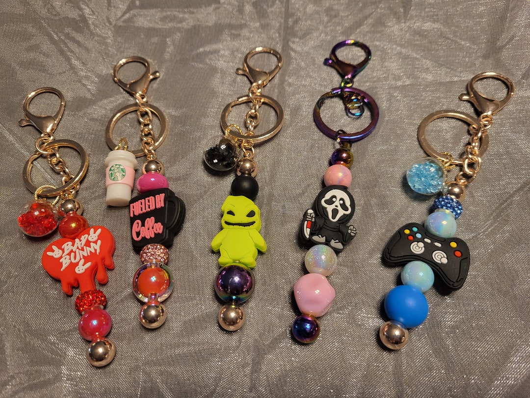 Custom Beaded Keychains - Etsy