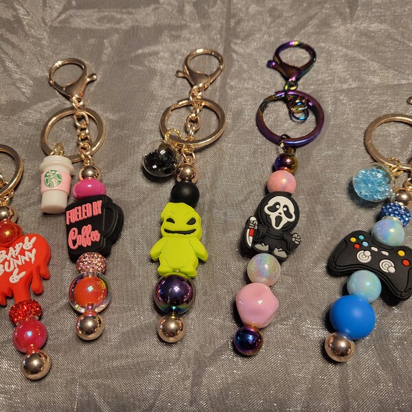 Custom Beaded Keychains - Etsy