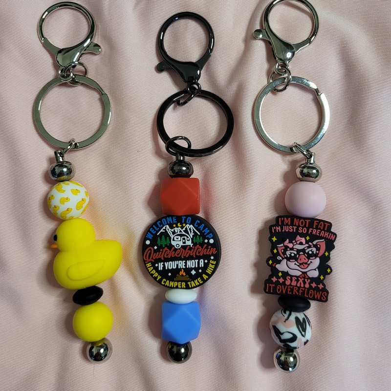 Beaded Keychains - Etsy