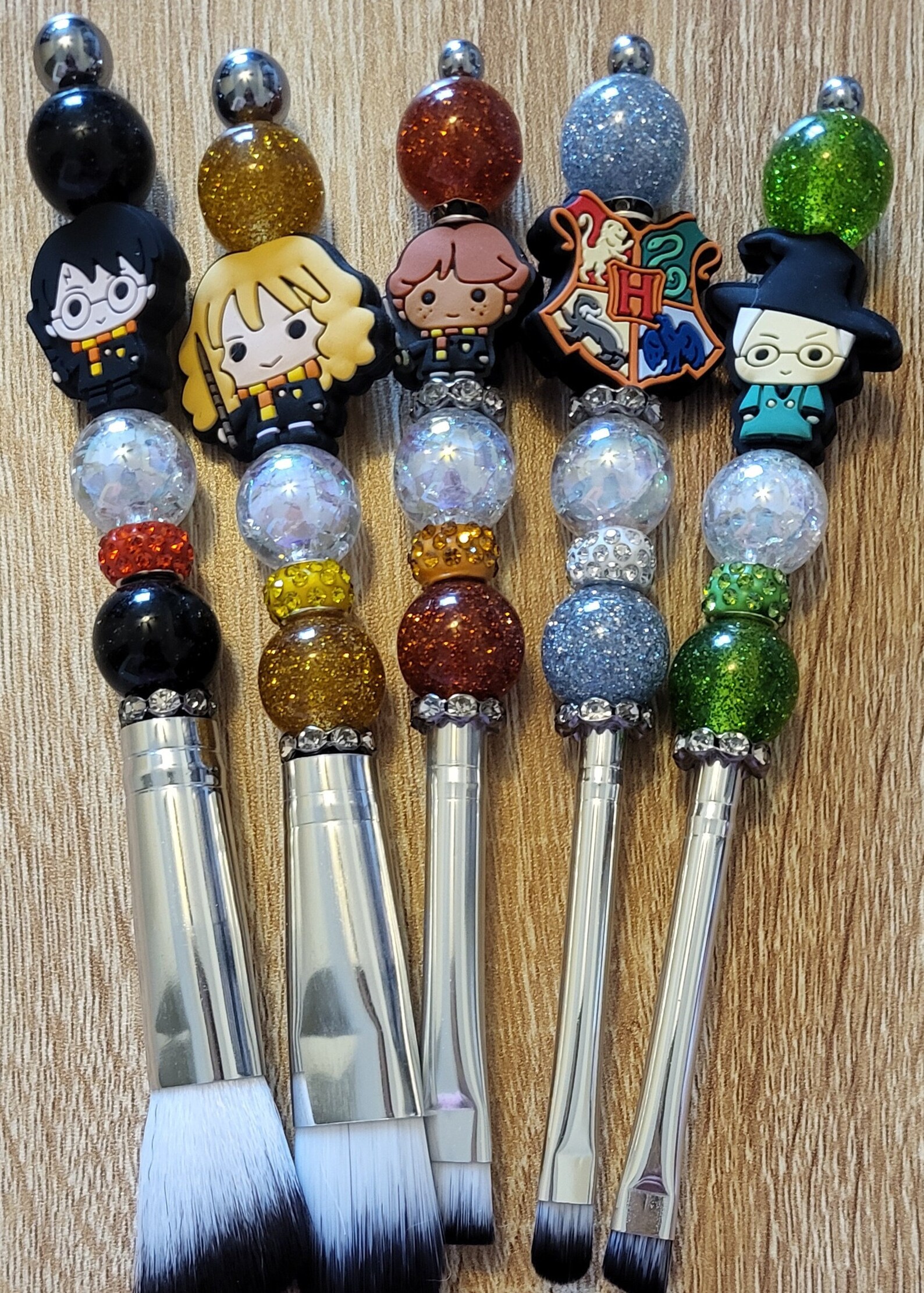 Beaded Make up Brush Set - Etsy